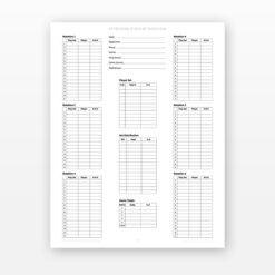 Worksheets for Volleyball Coaches (Digital Download)